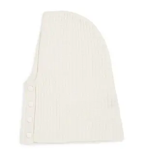 Claudie Pierlot Wool-blend Knit Balaclava - White