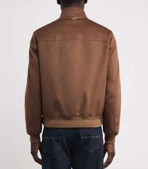 Agnona Cashmere High-neck Bomber Jacket