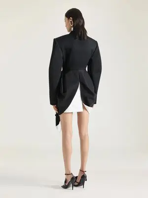 Givenchy Wool Jacket With Draped Detail