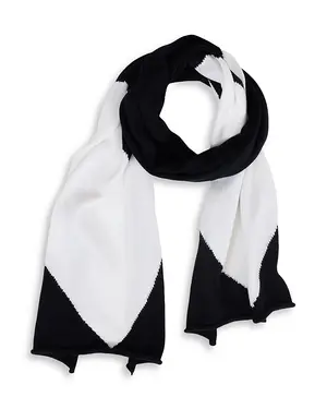 KERRI ROSENTHAL Imperfect Heart Scarf Black