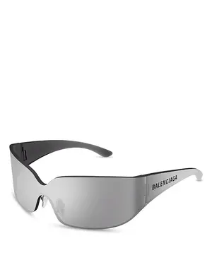 Balenciaga Silver Tone Eyewear For Women