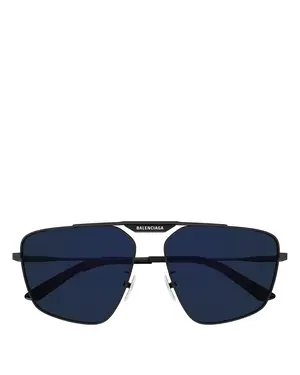 Balenciaga Pilot Sunglasses, 61mm - Gray