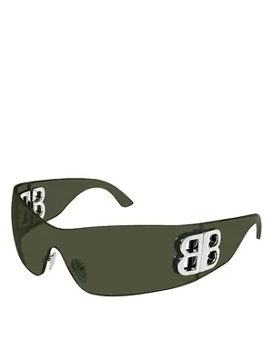 Balenciaga Mask Sunglasses, 99mm - Green