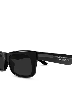 Balenciaga Rectangular Sunglasses, 54mm - Black