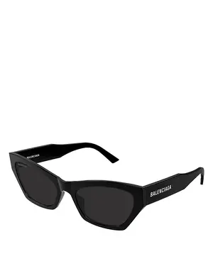 Balenciaga 56mm Cat Eye Sunglasses - Black