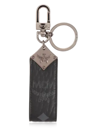 Mcm Keyring With Logo - Black