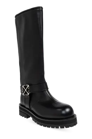 Off-White Leather Knee-high Boots