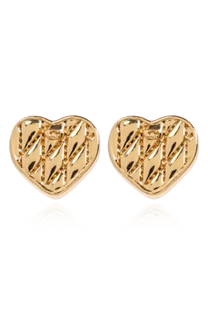 Coach Heart-shaped Stud Earrings - Gold