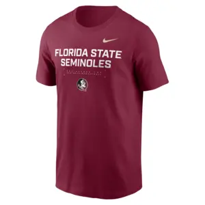 Nike Florida State Courtside Basketball Dri-fit College T-shirt - Red