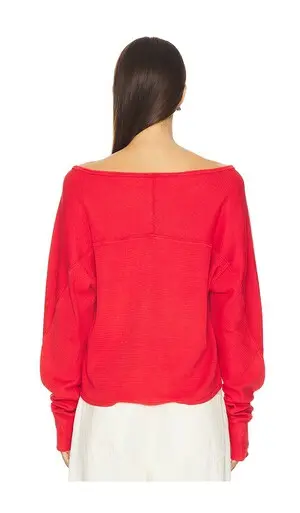 Free People Jess Long Sleeve - Salsa