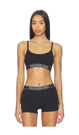 Polo Ralph Lauren Scoop Bralette In Black - Onyx