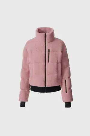 Mackage Anaya Sherpa Fleece Down Jacket - Blush