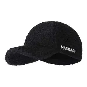 Mackage Sherpa Fleece Baseball Cap - Black