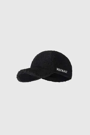 Mackage Sherpa Fleece Baseball Cap - Black