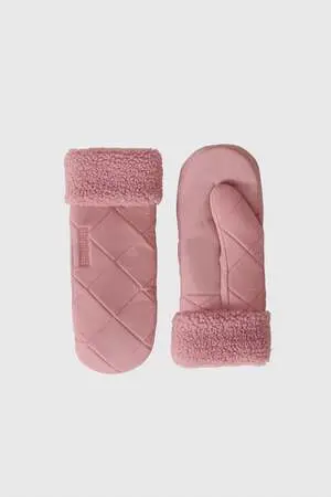 Mackage JAZMINA-SKI Quilted Ski Mittens Blush