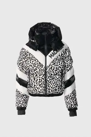Mackage Flocked Down Ski Jacket Black-white