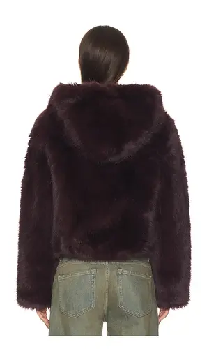 Free People Louder Please Faux Fur Jacket