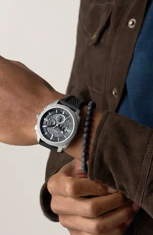 Fossil Machine Chronograph Strap Watch & Bracelet Set