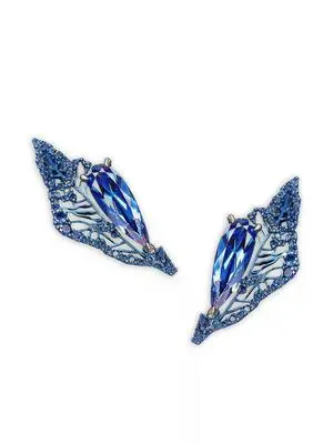 ANABELA CHAN 14k White Gold Sapphire Earrings - Silver