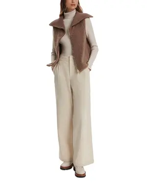 Varley Boucle Sherpa Vest - Ash Taupe