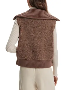 Varley Boucle Sherpa Vest - Ash Taupe