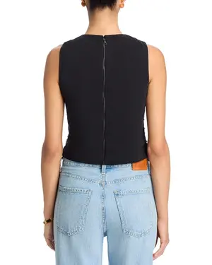 Alice + Olivia Amal Embellished Boxy Tank