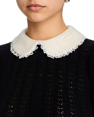 Alice + Olivia Chase Puff Sleeve Sweater