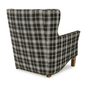MACKENZIE-CHILDS Mad For Plaid Wing Chair