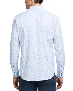 Robert Graham Bramston Cotton Blend Button Down Shirt