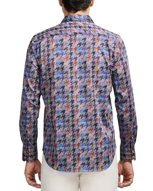 Robert Graham Darcy Cotton Blend Button Down Shirt