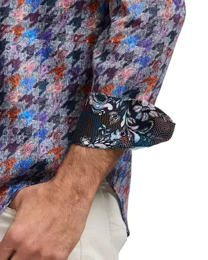Robert Graham Darcy Cotton Blend Button Down Shirt