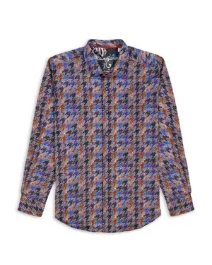 Robert Graham Darcy Cotton Blend Button Down Shirt