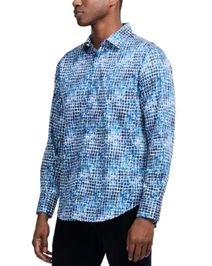 Robert Graham Hester Cotton Blend Button Down Shirt