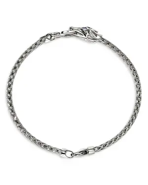 John Hardy Sterling Naga Blue Sapphire & Diamond Dragon Flex Bracelet - Silver