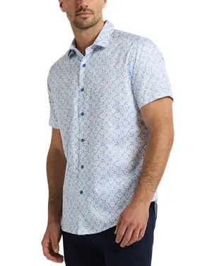 Robert Graham Bramston Cotton Blend Button Down Shirt