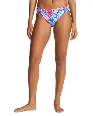 Tommy Bahama Watercolor Floral Hipster Bikini Bottom - Dusty Lupine