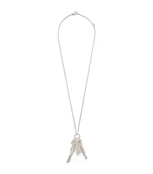 Our Legacy Sterling Silver Knit Necklace - Black