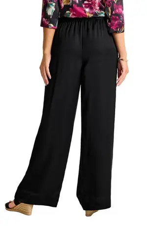 Tommy Bahama Satin Drawstring Wide Leg Pants