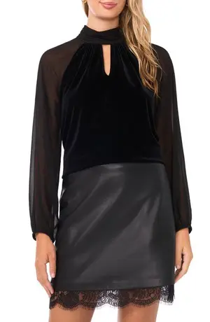 Vince Camuto Mock Neck Blouses