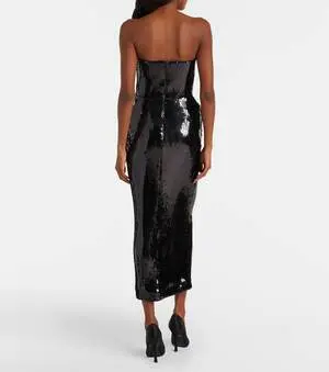 David Koma Sequined Bustier Dress