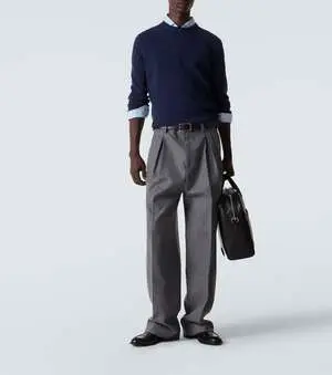 Zegna Cashmere Crewneck Sweater - Blue