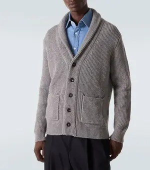 Thom Sweeney Wool And Cashmere Cardigan - Grey