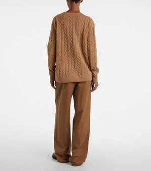 THE ROW Lido Cable-knit Wool Sweater