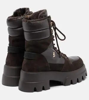 Bogner Sapporo Shearling-lined Leather Lace-up Boots