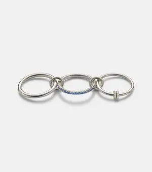 SPINELLI KILCOLLIN Raneth Sterling Ring With Sapphires And Diamonds