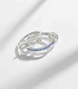 SPINELLI KILCOLLIN Raneth Sterling Ring With Sapphires And Diamonds