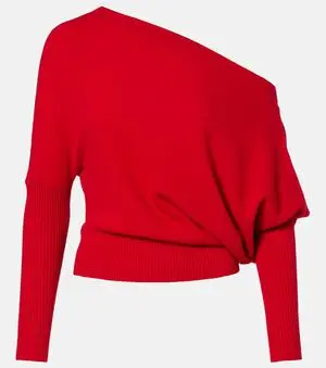 Altuzarra One-shoulder Cashmere Sweater - Red