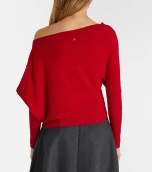 Altuzarra One-shoulder Cashmere Sweater - Red