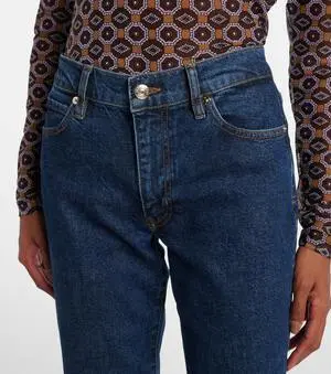 FRAME Borrowed Cropped Straight Jeans
