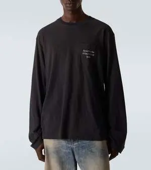 Acne Studios Distressed Cotton-blend T-shirt